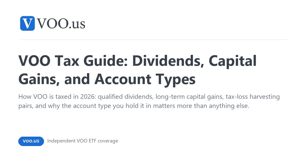 VOO Tax Guide: Dividends, Capital Gains & Account Types | VOO.us